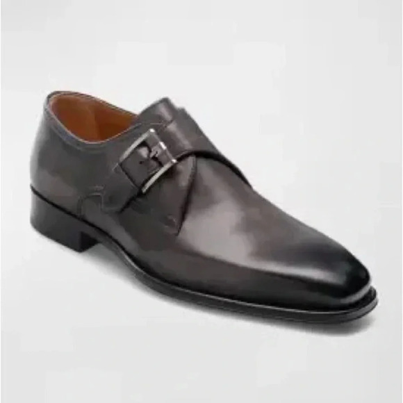 Magnanni | Shoes | Magnanni Marco Monk Strap Leather Dress Shoes Sz 5 ...